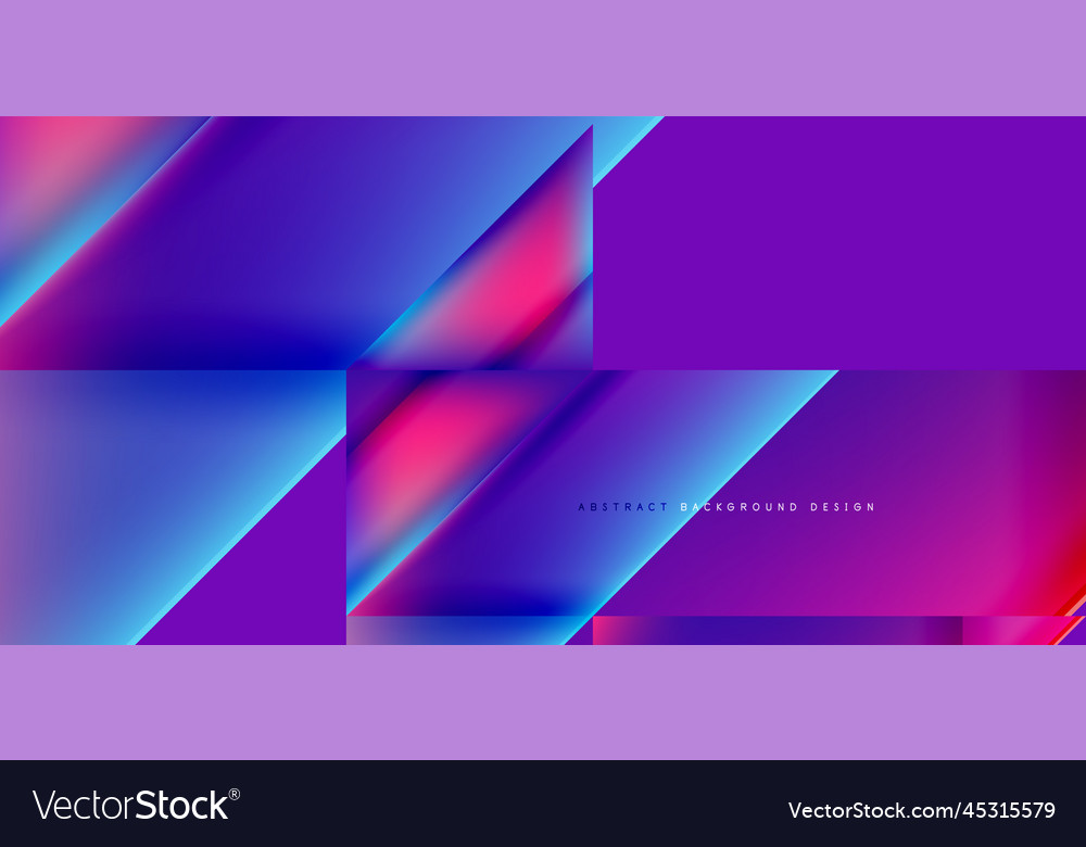 Dynamic triangle design with fluid gradient colors