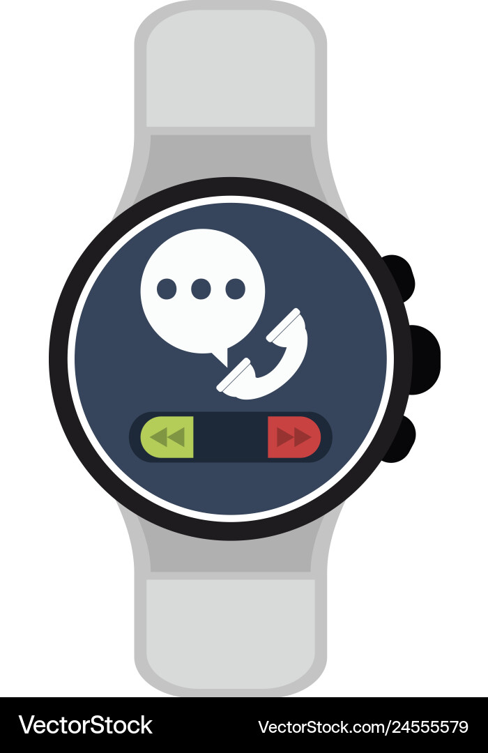 Smartwatch wearable technology Royalty Free Vector Image