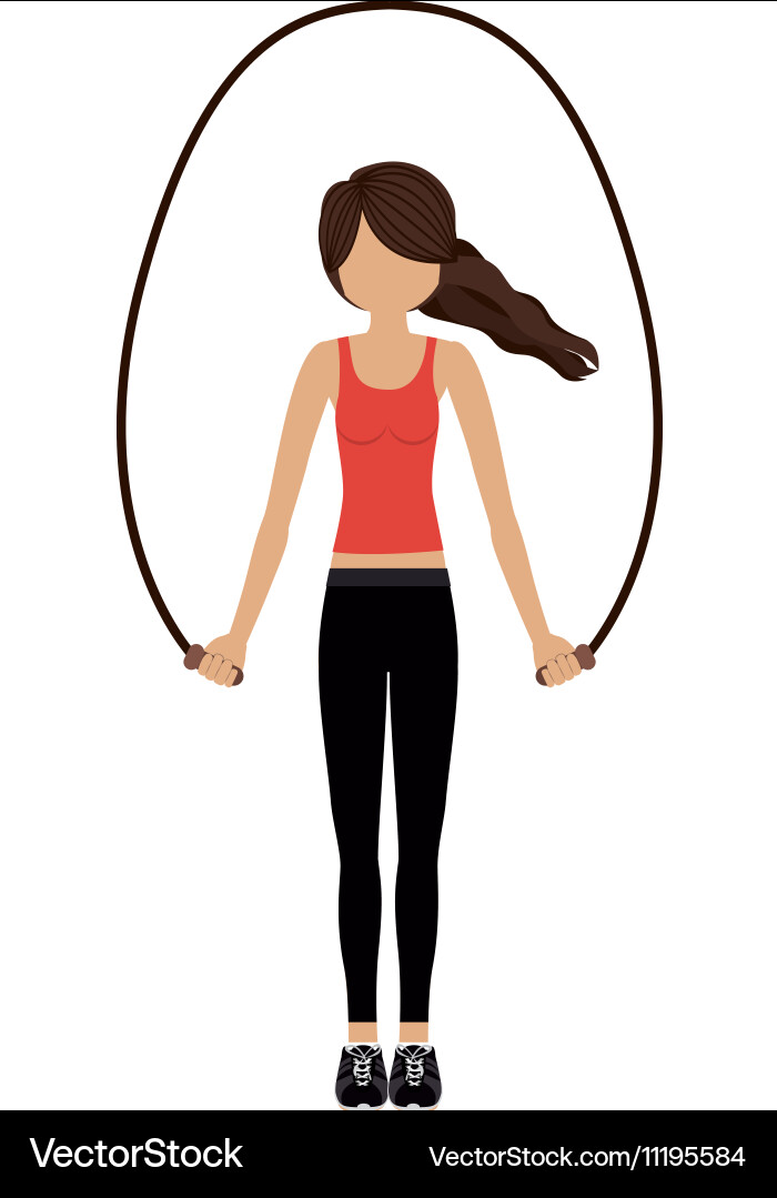 Fitness woman training Royalty Free Vector Image