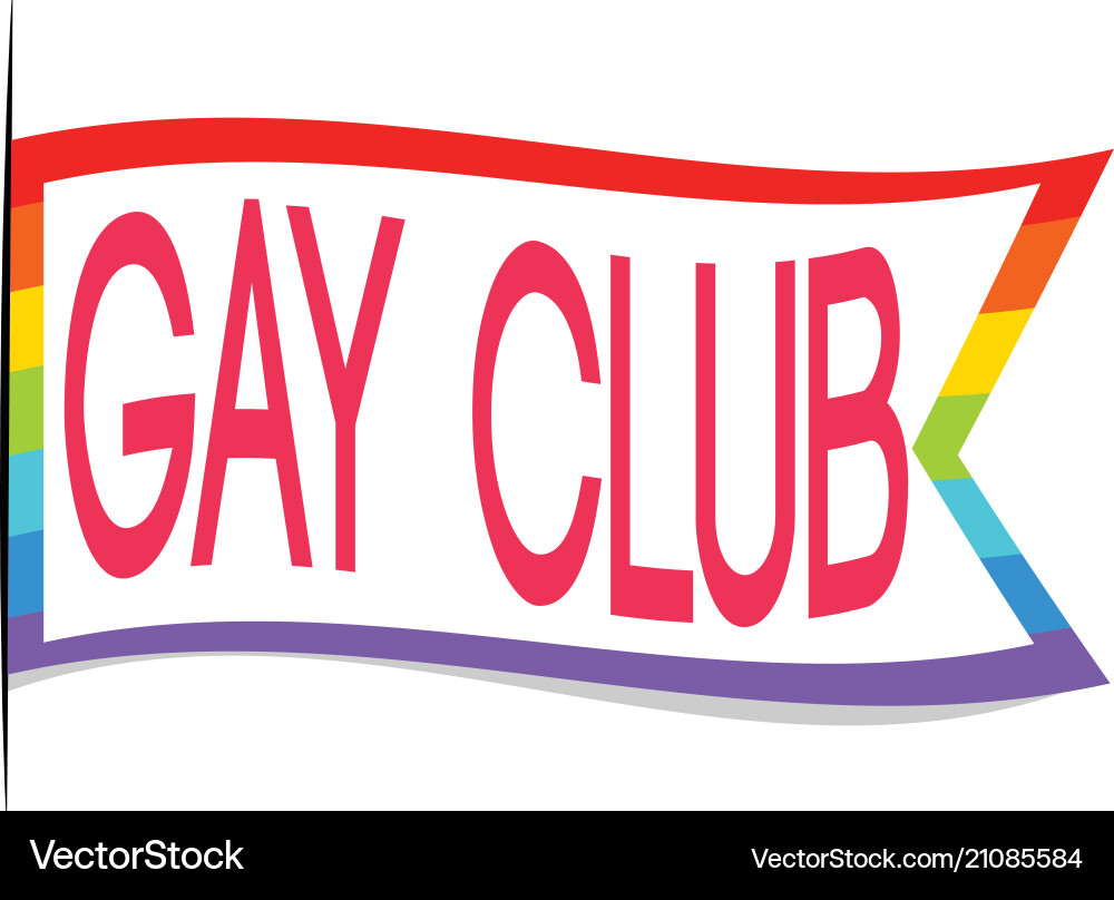 Gay club label Royalty Free Vector Image - VectorStock
