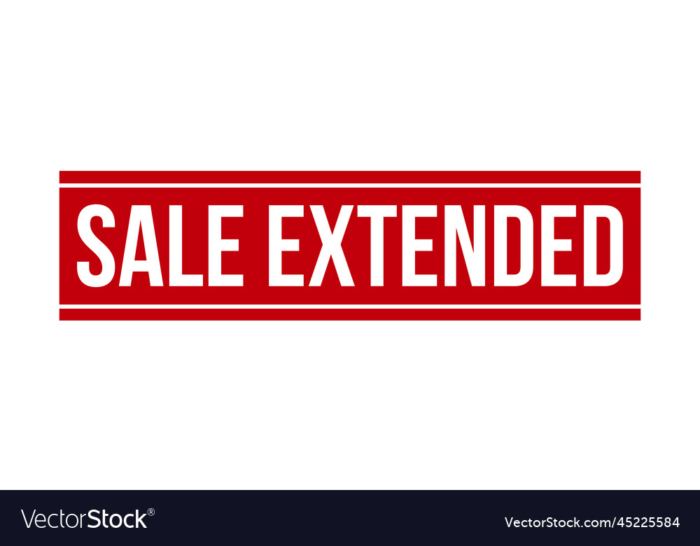 Sale extended rubber stamp seal Royalty Free Vector Image