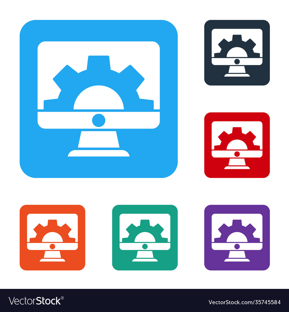 White software web development programming Vector Image