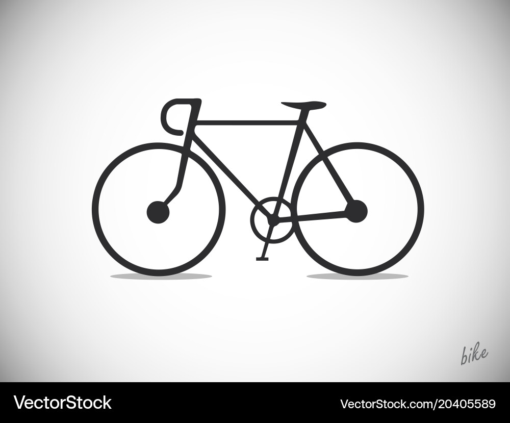 Bicycle retro icon symbol Royalty Free Vector Image