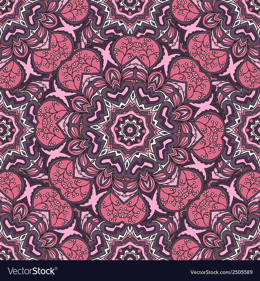 Round seamless pattern Royalty Free Vector Image