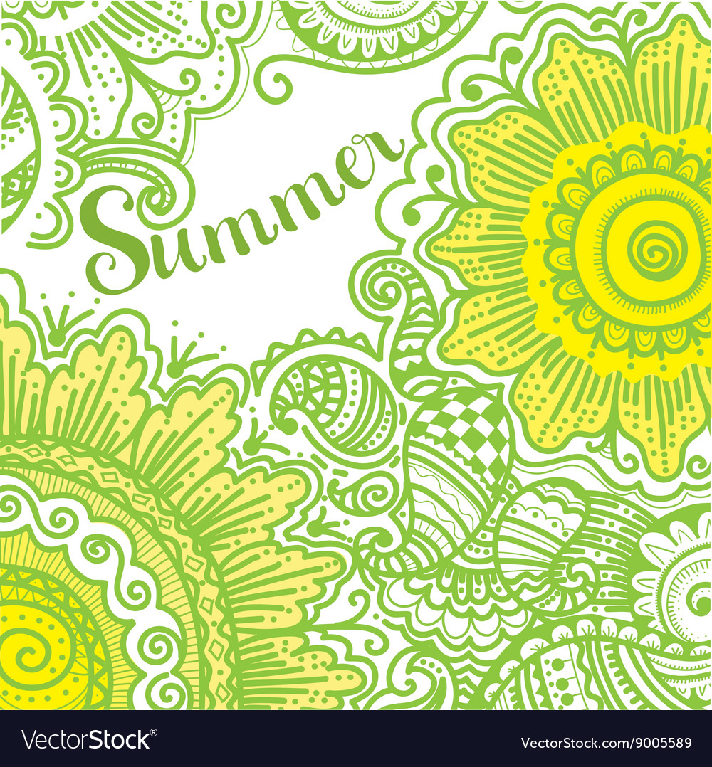 Summer pattern Royalty Free Vector Image - VectorStock