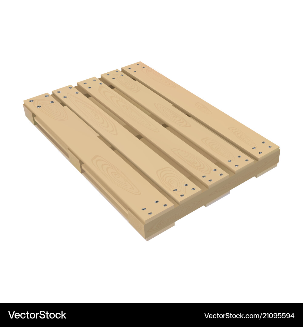 3d image of pallets Royalty Free Vector Image - VectorStock