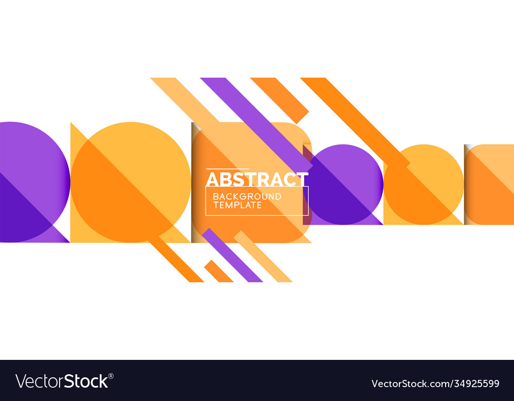 Clean minimal geometric abstract background Vector Image