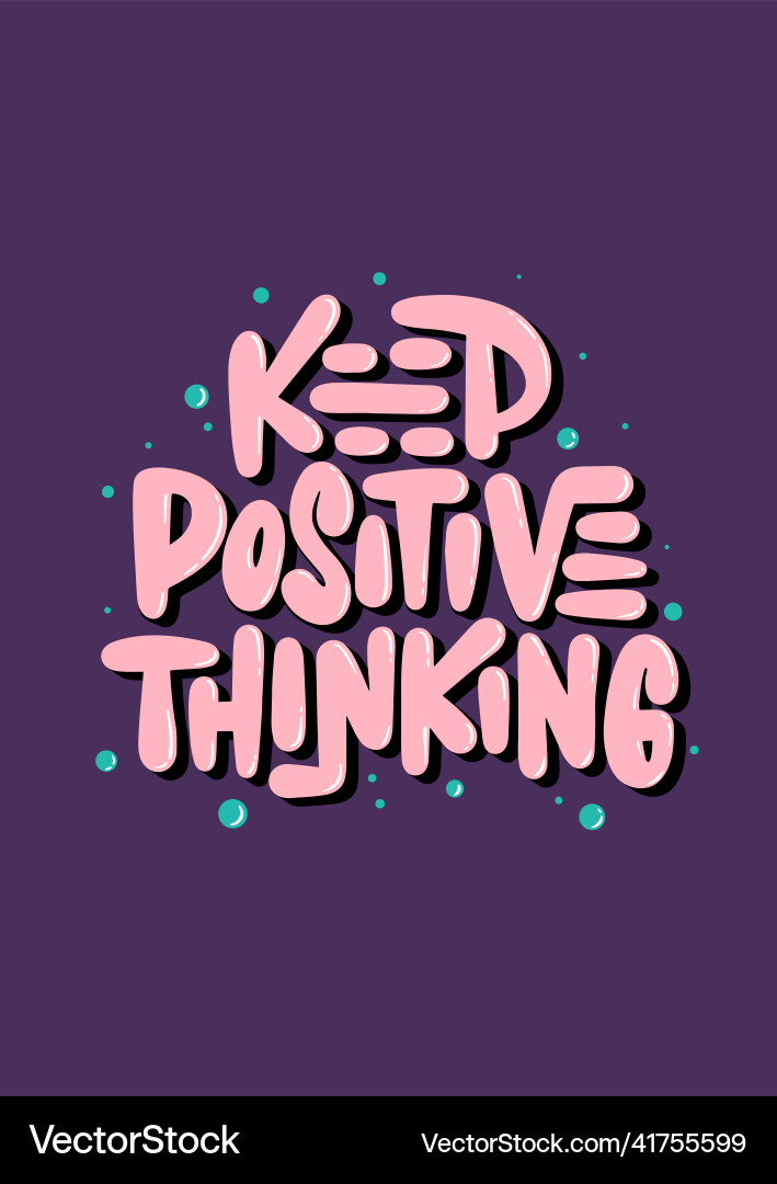 Poster with hand drawn unique lettering design Vector Image
