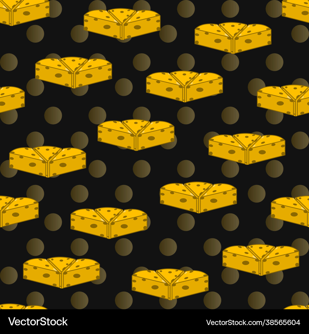 Three cheese pattern Royalty Free Vector Image