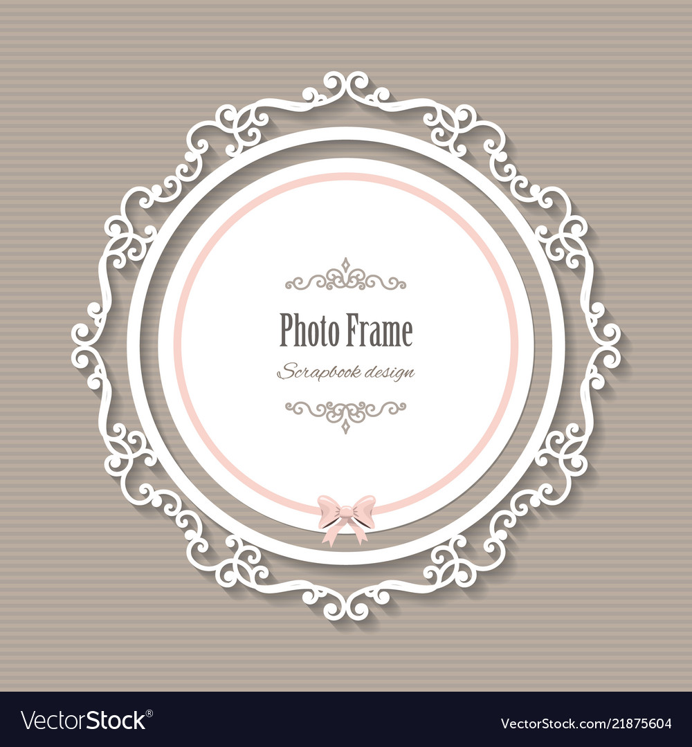 Vintage elegant round frame Royalty Free Vector Image Vintage elegant round frame Royalty Free Vector Image
