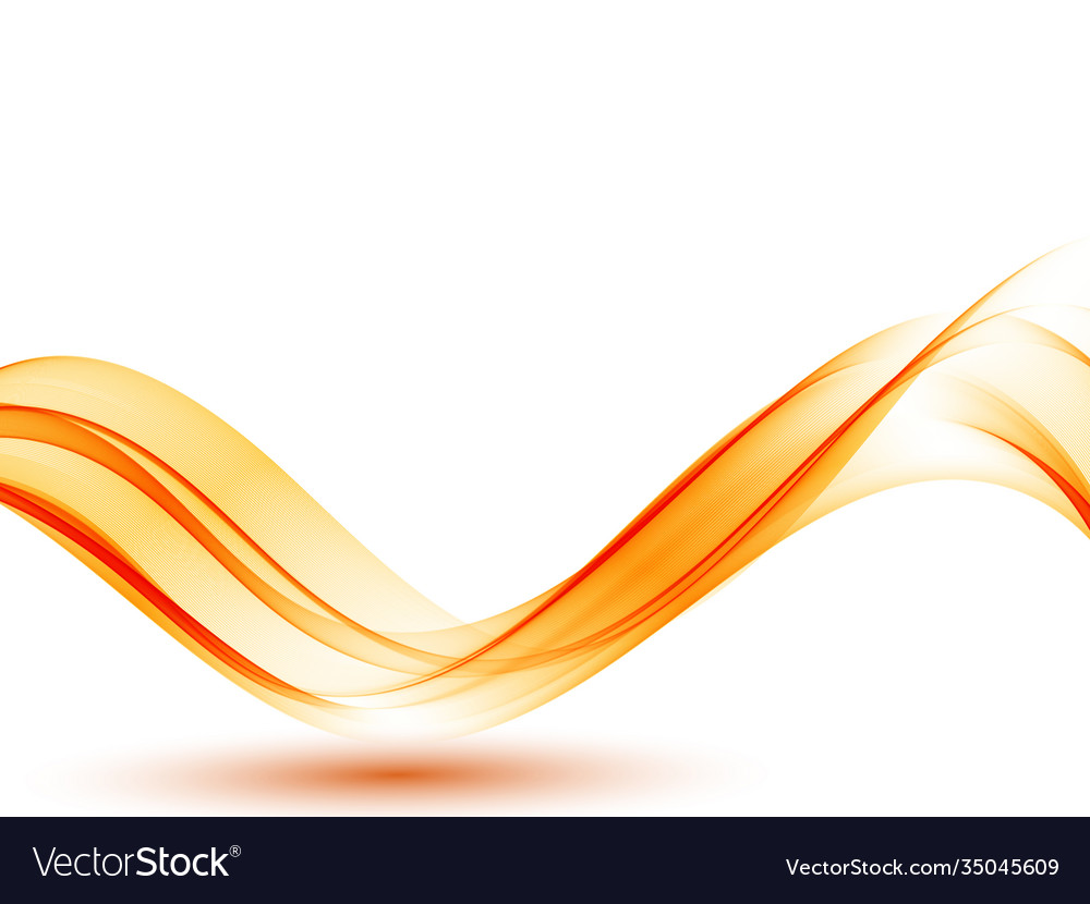 Abstract orange curved smoky lines Royalty Free Vector Image Abstract orange curved smoky lines Royalty Free Vector Image