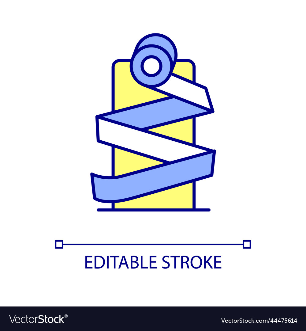 Seal entrance door rgb color icon Royalty Free Vector Image