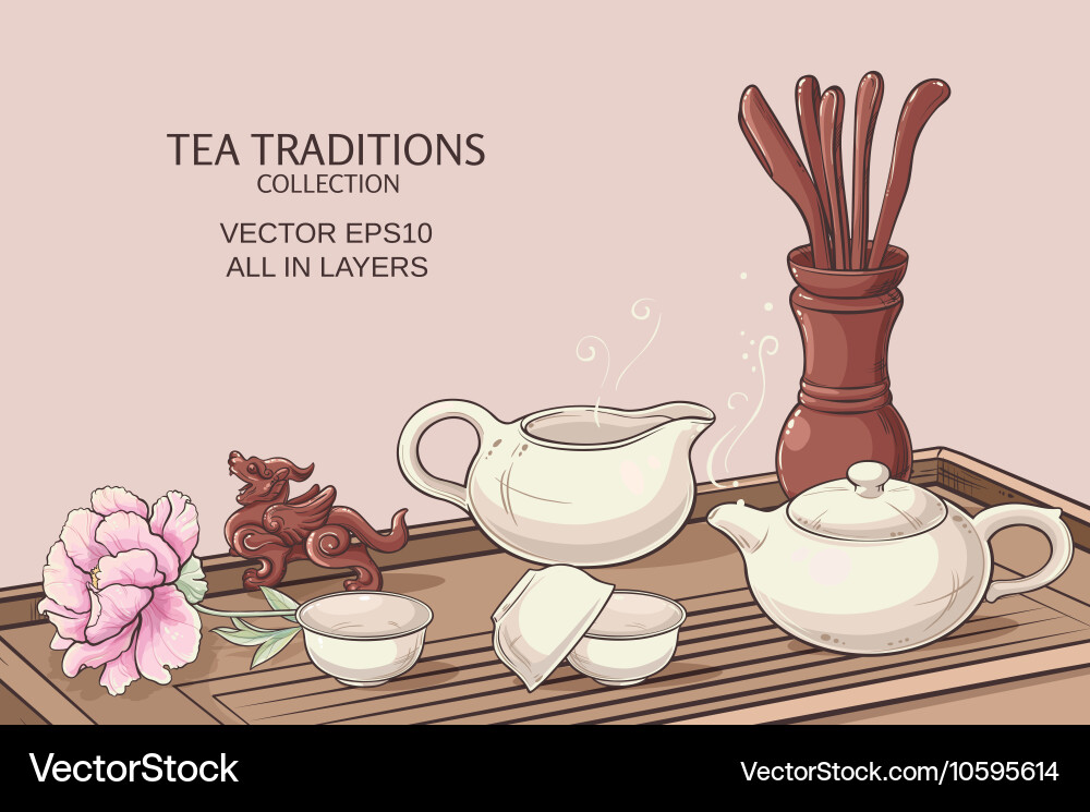 Tea ceremony Royalty Free Vector Image - VectorStock