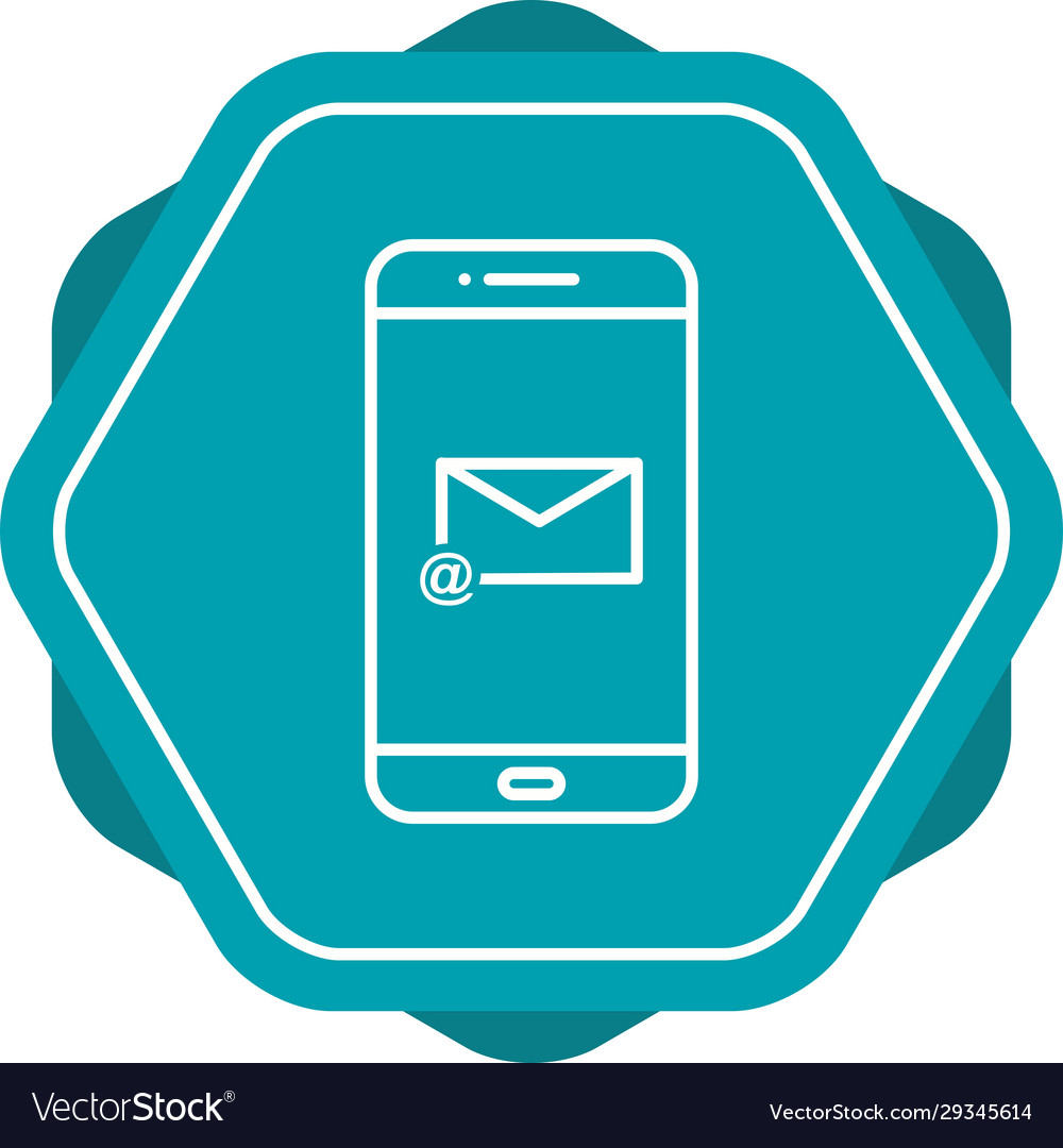 Unique e mail app line icon Royalty Free Vector Image