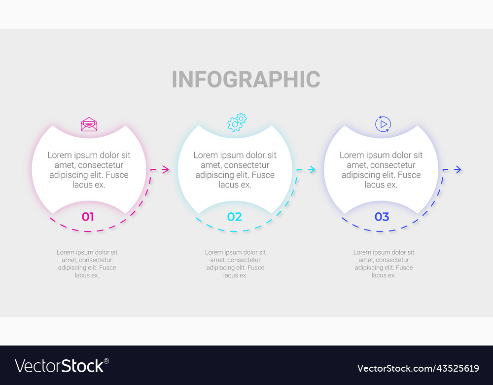 Data Information Infographic Modern 3 Royalty Free Vector