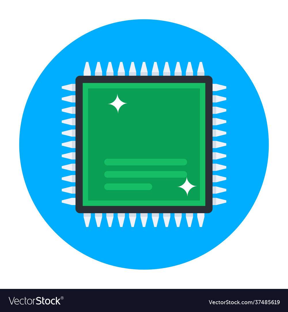 Memory chip Royalty Free Vector Image - VectorStock