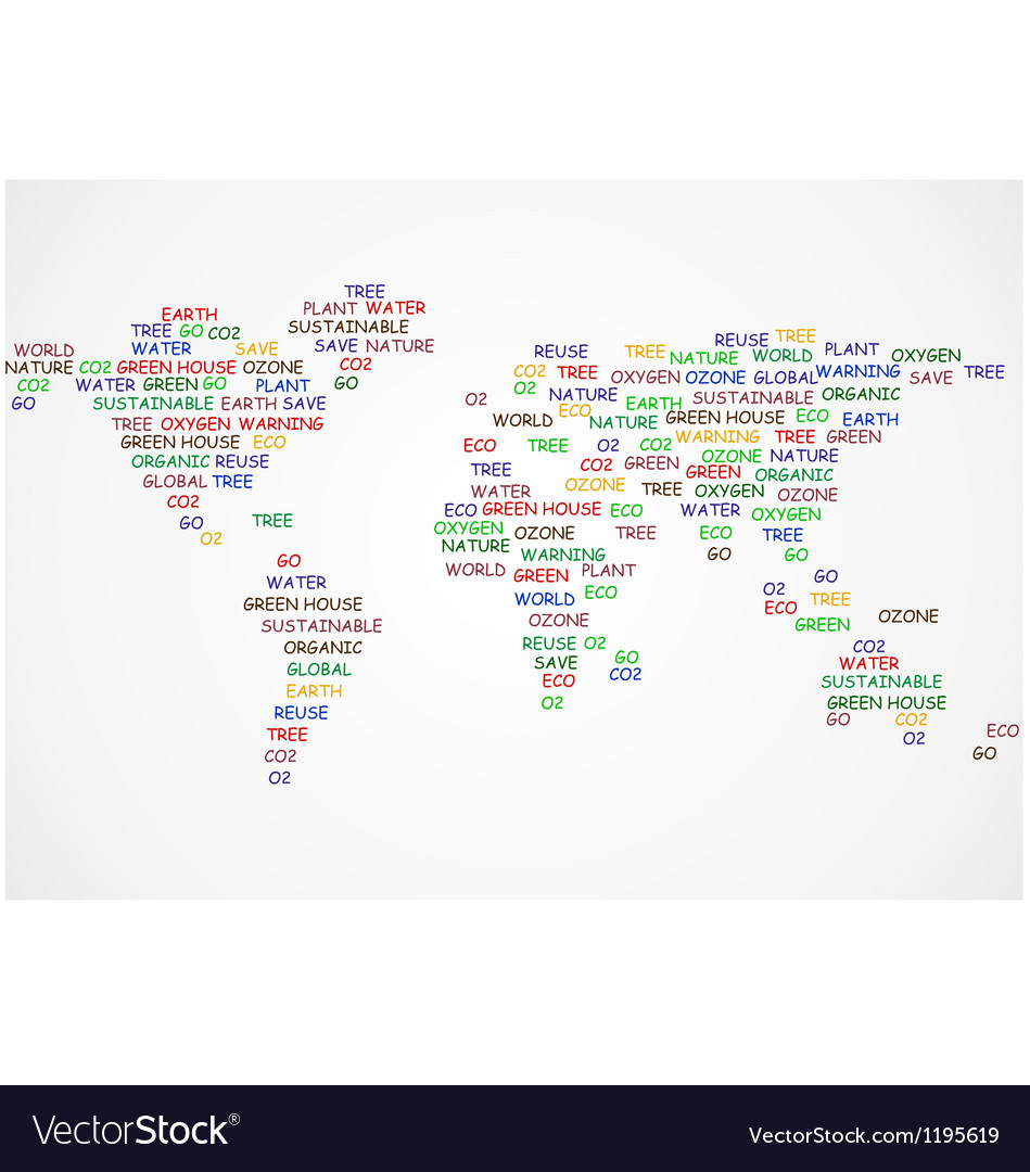 World map Royalty Free Vector Image - VectorStock