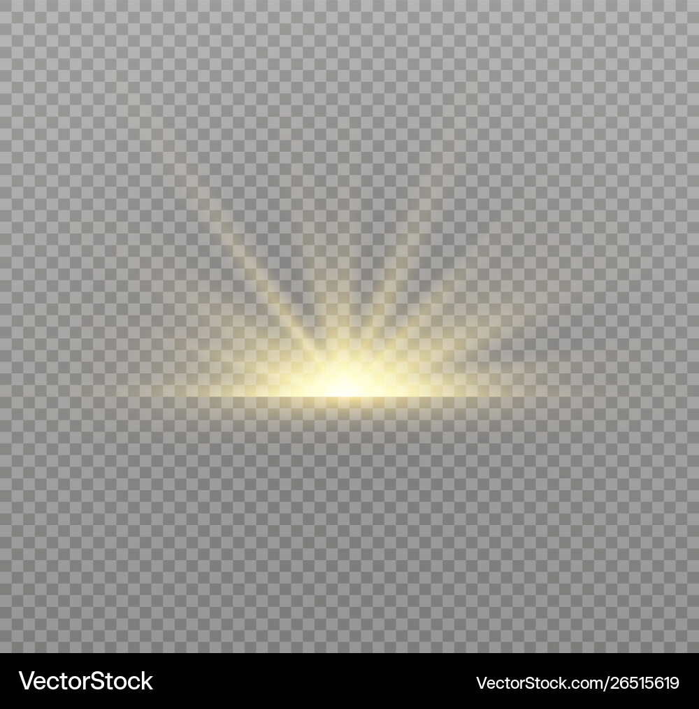 Yellow glowing light Royalty Free Vector Image