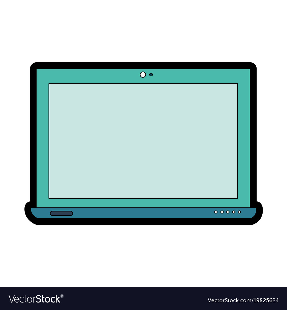 Isolated laptop design Royalty Free Vector Image
