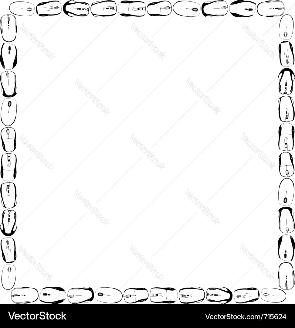 Mouse frame Royalty Free Vector Image - VectorStock