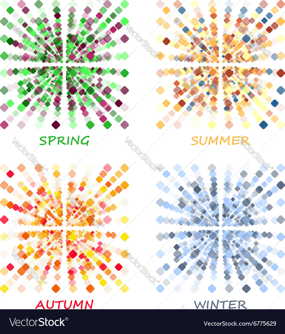 Abstract Digital Square Pattern Royalty Free Vector Image