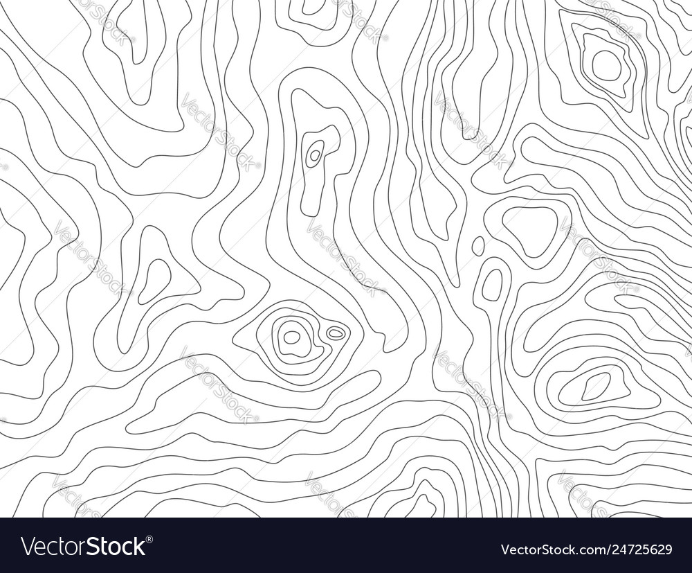 Abstract map pattern with wavy lines Royalty Free Vector