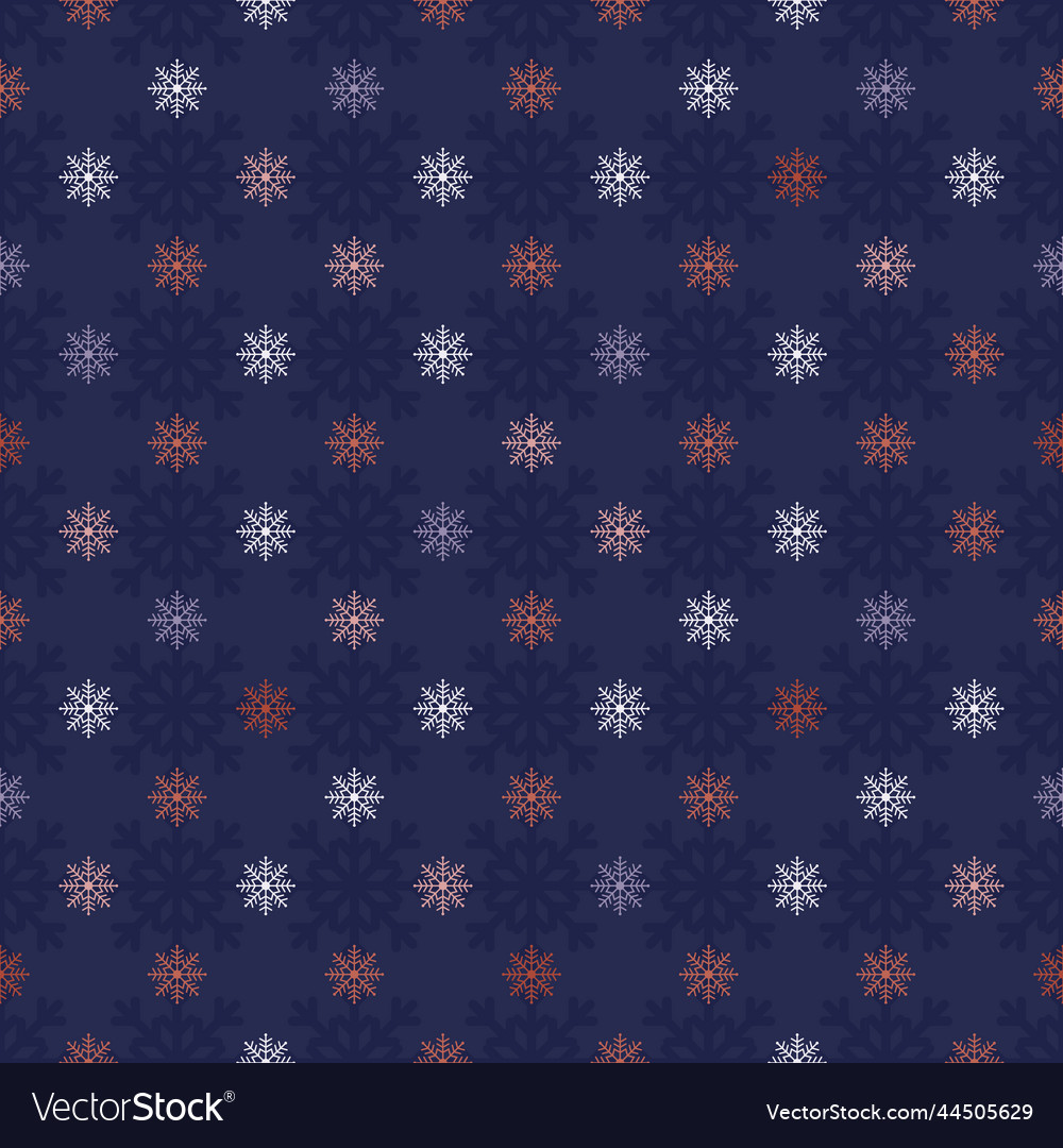 Colourful christmas seamless snowflake texture Vector Image