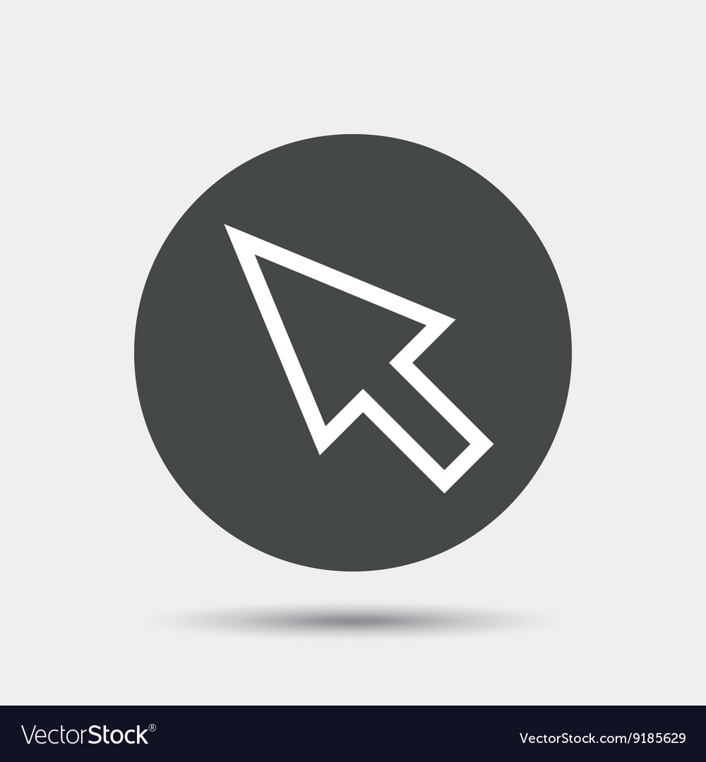 Mouse Cursor Sign Icon Pointer Symbol Royalty Free Vector