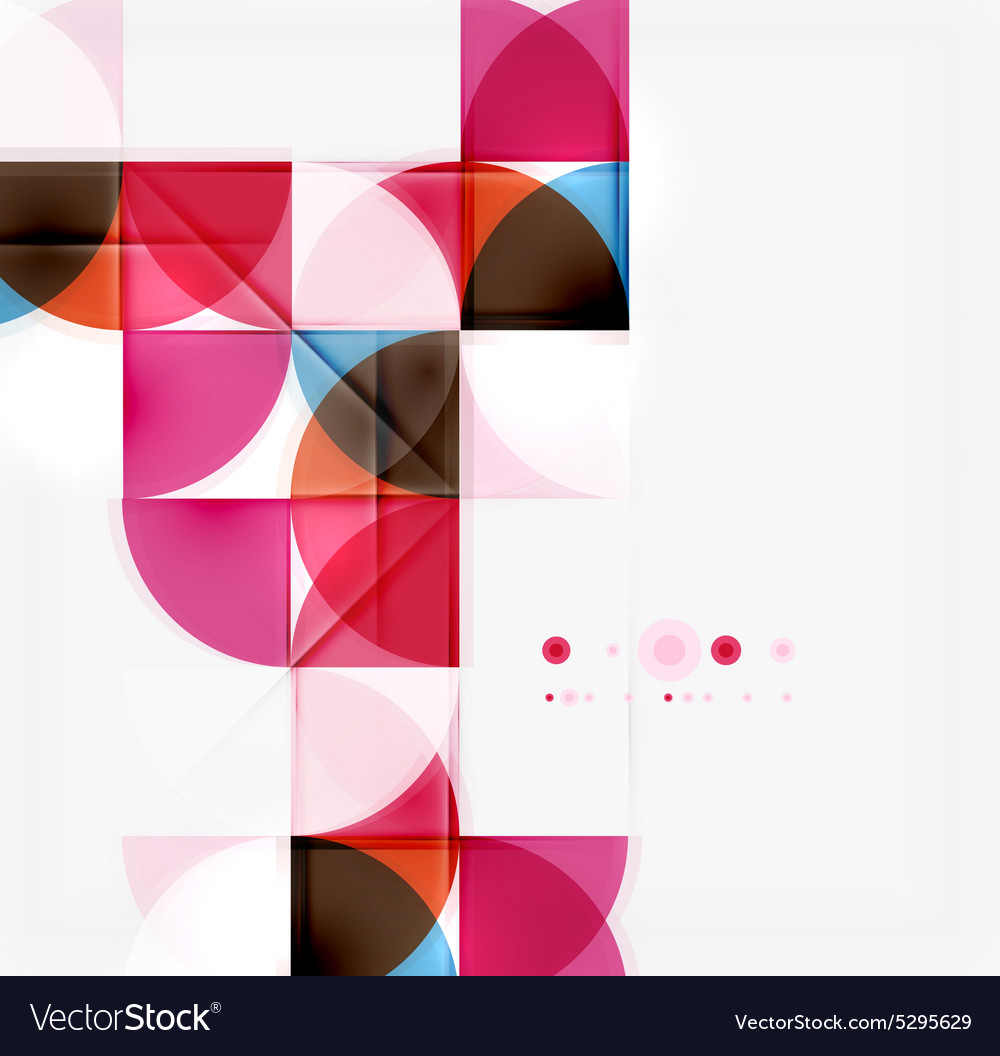 Semicircle triangle pattern Royalty Free Vector Image