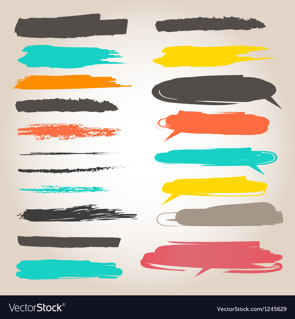 Underlining color samples Royalty Free Vector Image