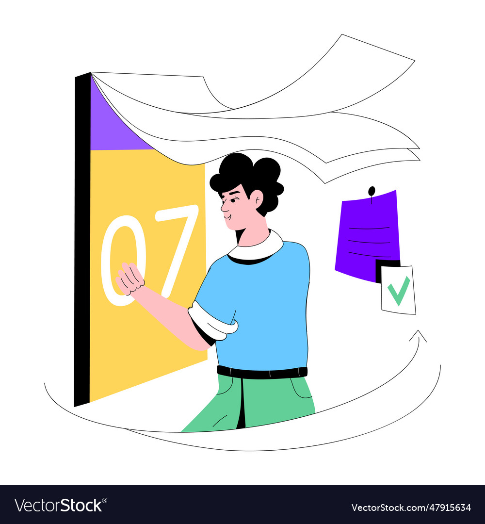 Schedule task Royalty Free Vector Image - VectorStock