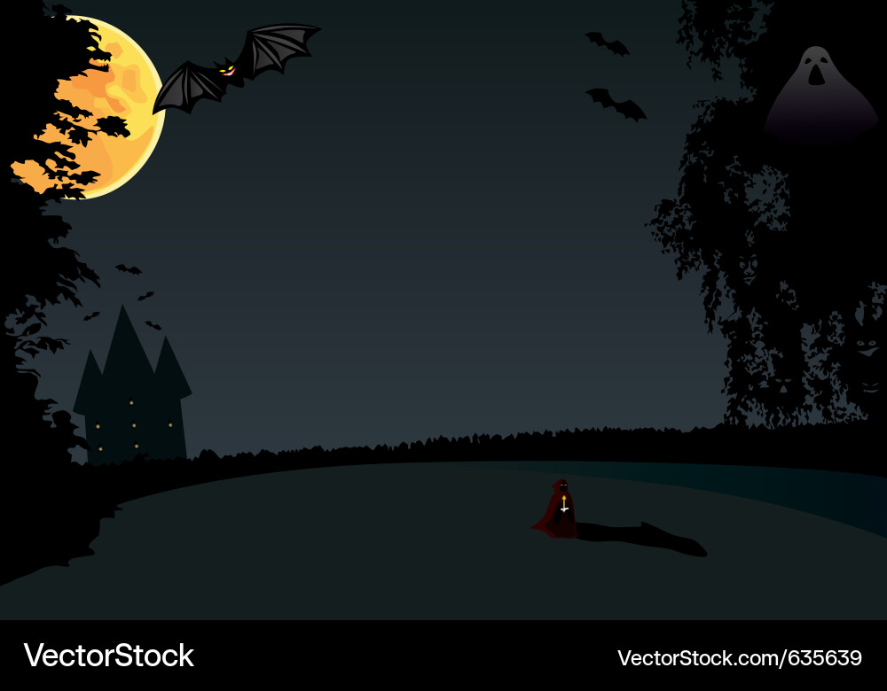 Halloween night Royalty Free Vector Image - VectorStock