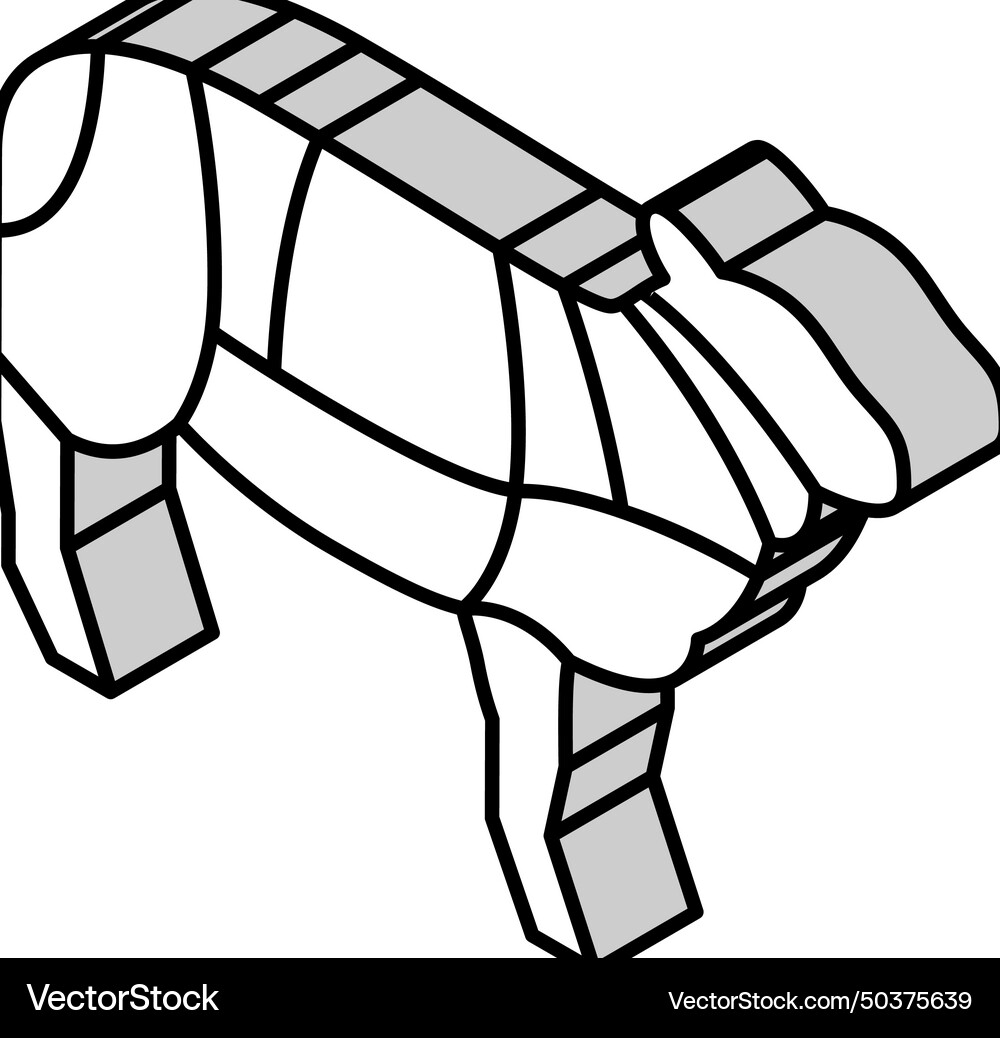 Meat sheep isometric icon Royalty Free Vector Image