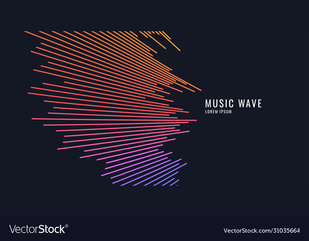 Abstract element with dynamic lines Royalty Free Vector
