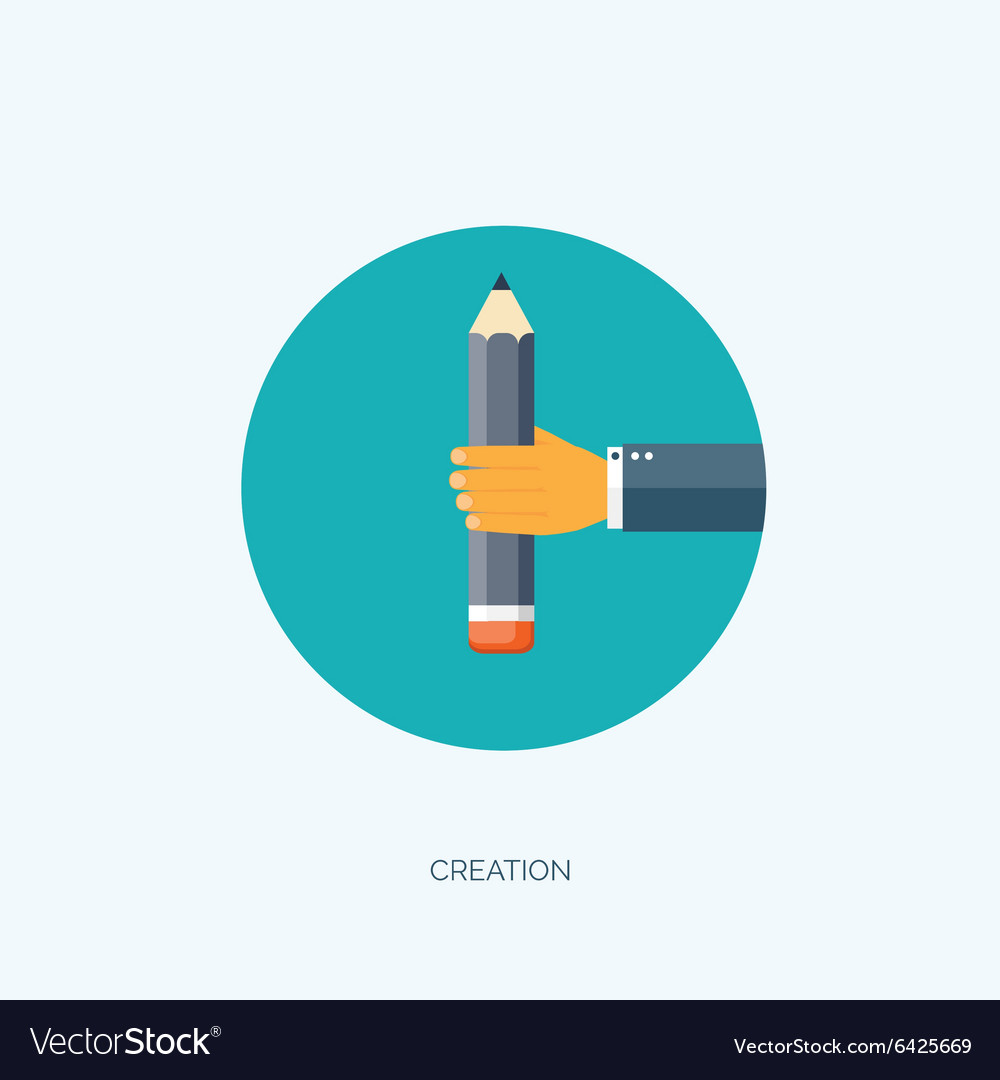 Flat study background Royalty Free Vector Image