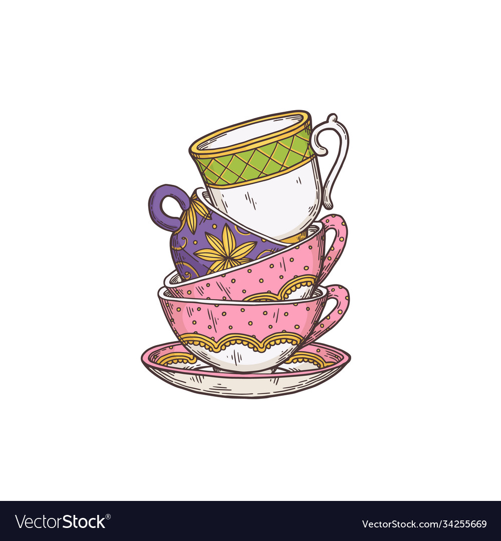 Isolated stack colored hand Royalty Free Vector Image