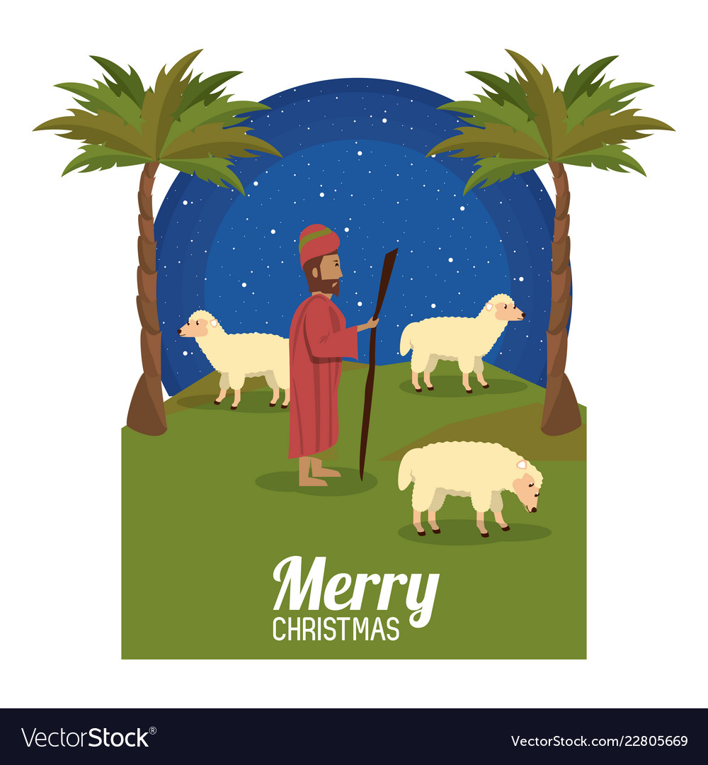 Traditional christian christmas Royalty Free Vector Image