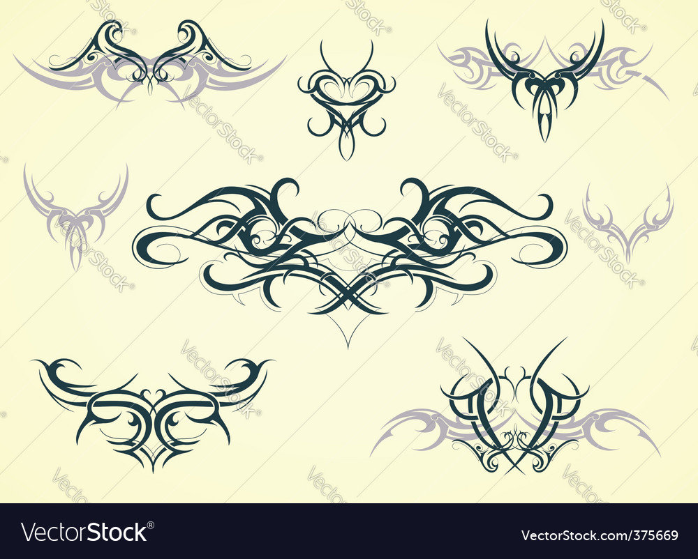 Tribal design elements Royalty Free Vector Image