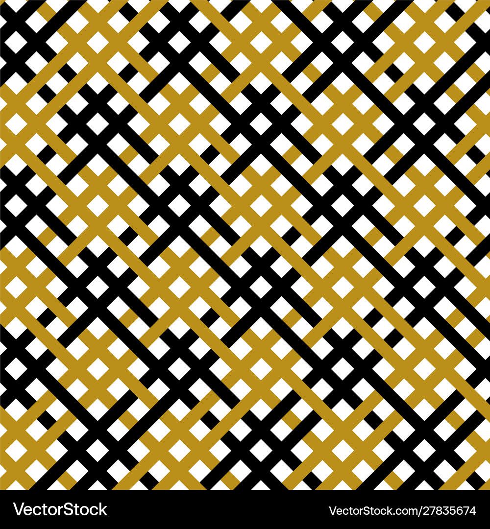 Gold and Black Line Pattern Royalty Free Vector Image