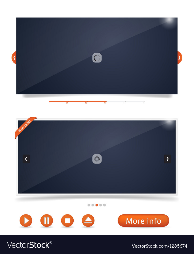 Web design frames Royalty Free Vector Image - VectorStock