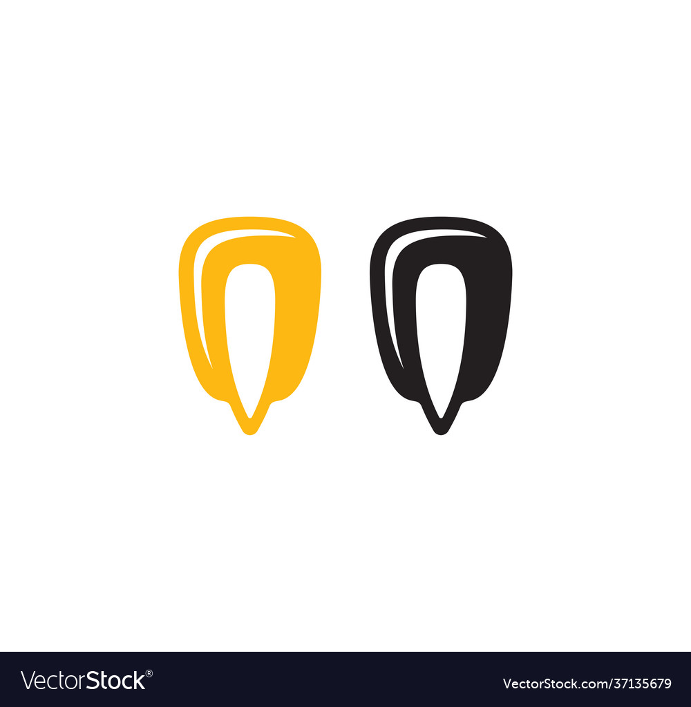 Corn seed kernel Royalty Free Vector Image - VectorStock