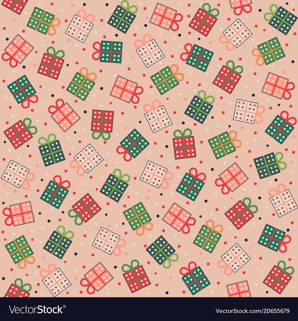 Presents pattern Royalty Free Vector Image - VectorStock