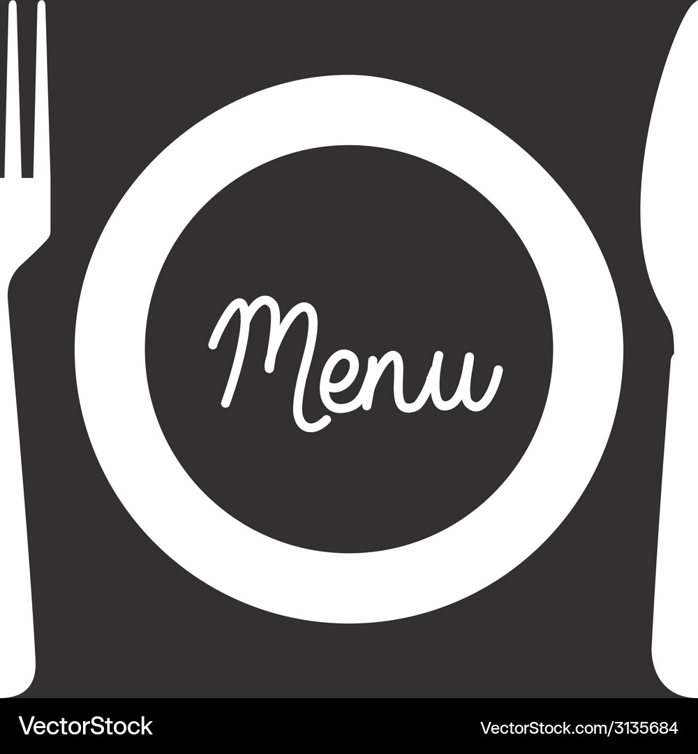 Cutlery menu design Royalty Free Vector Image - VectorStock