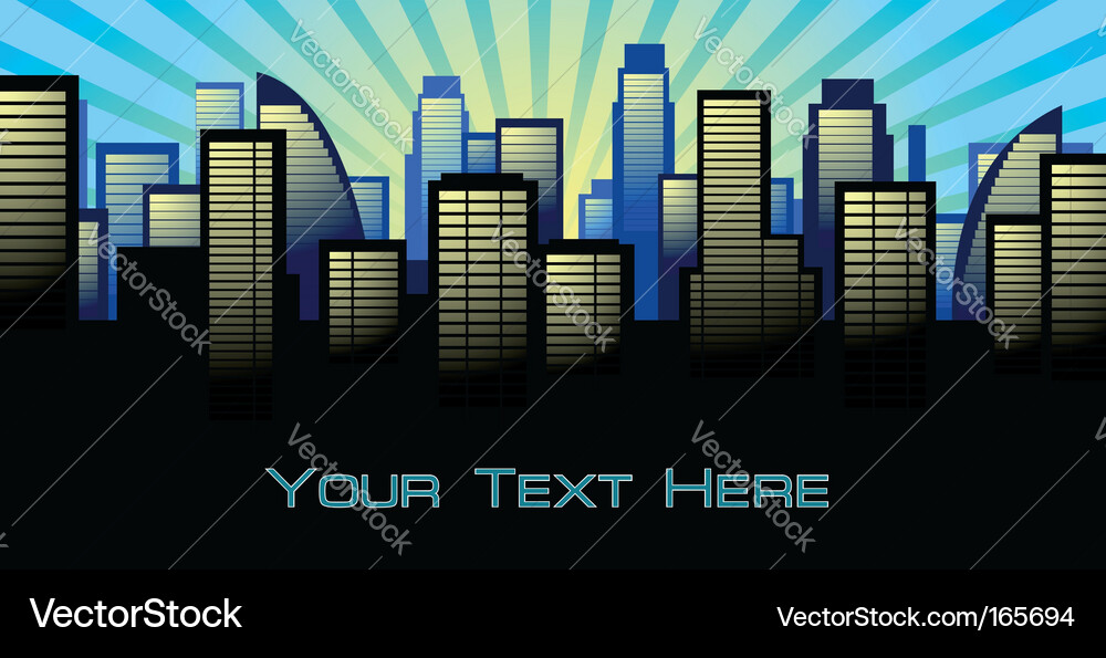 Abstract city background Royalty Free Vector Image