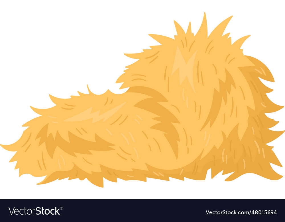 Dry farm haystack Royalty Free Vector Image - VectorStock