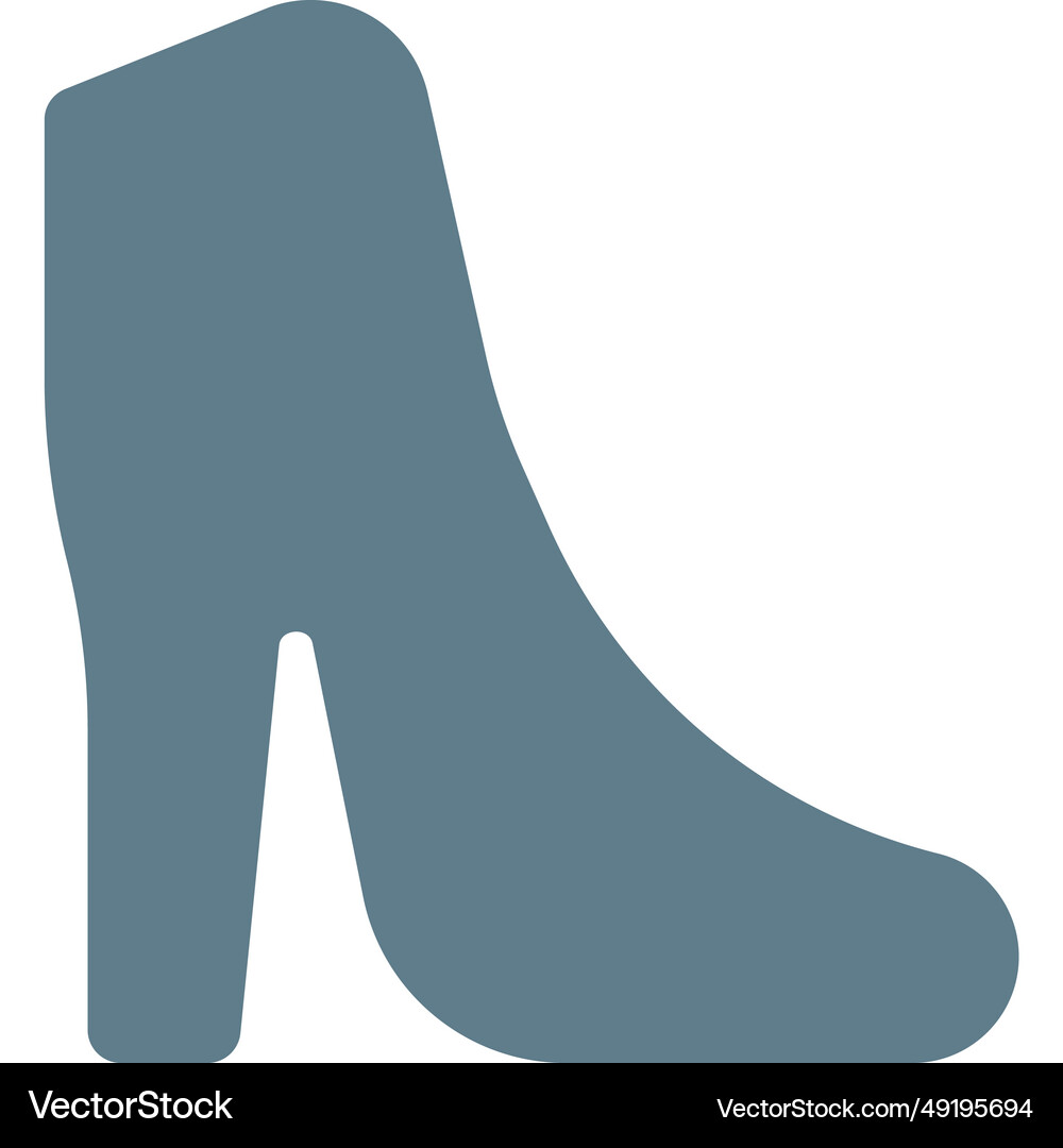 High heel boots for winter wear Royalty Free Vector Image