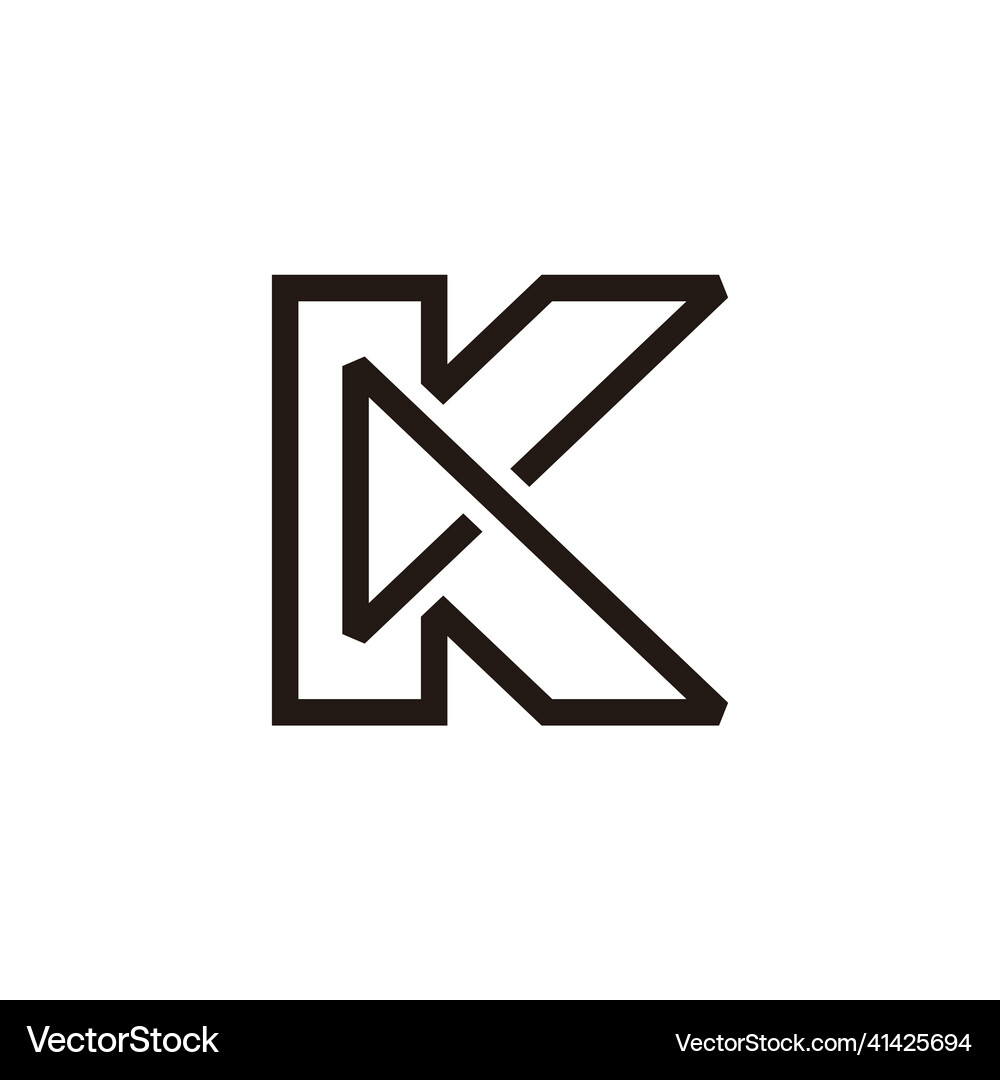 Triangle K Logo Letter K Hammer Simple Logo | Scalebranding