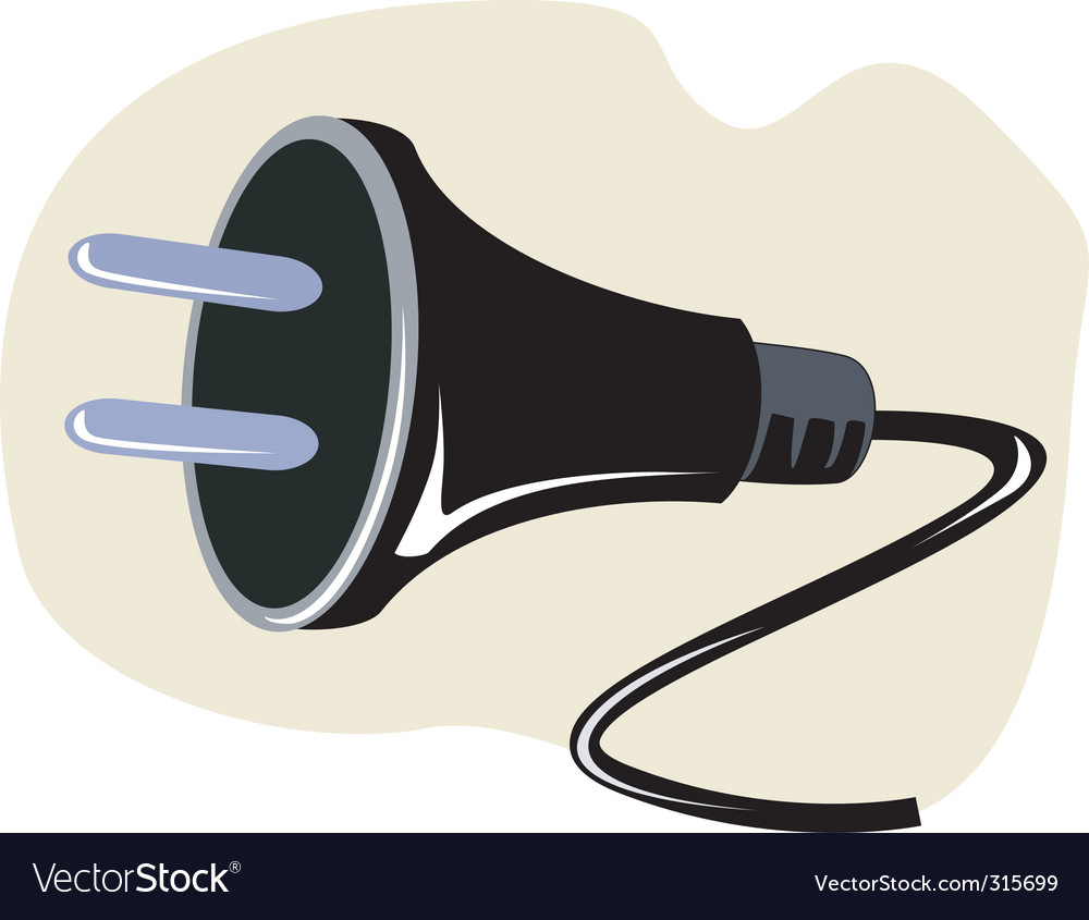 Plug Royalty Free Vector Image - VectorStock