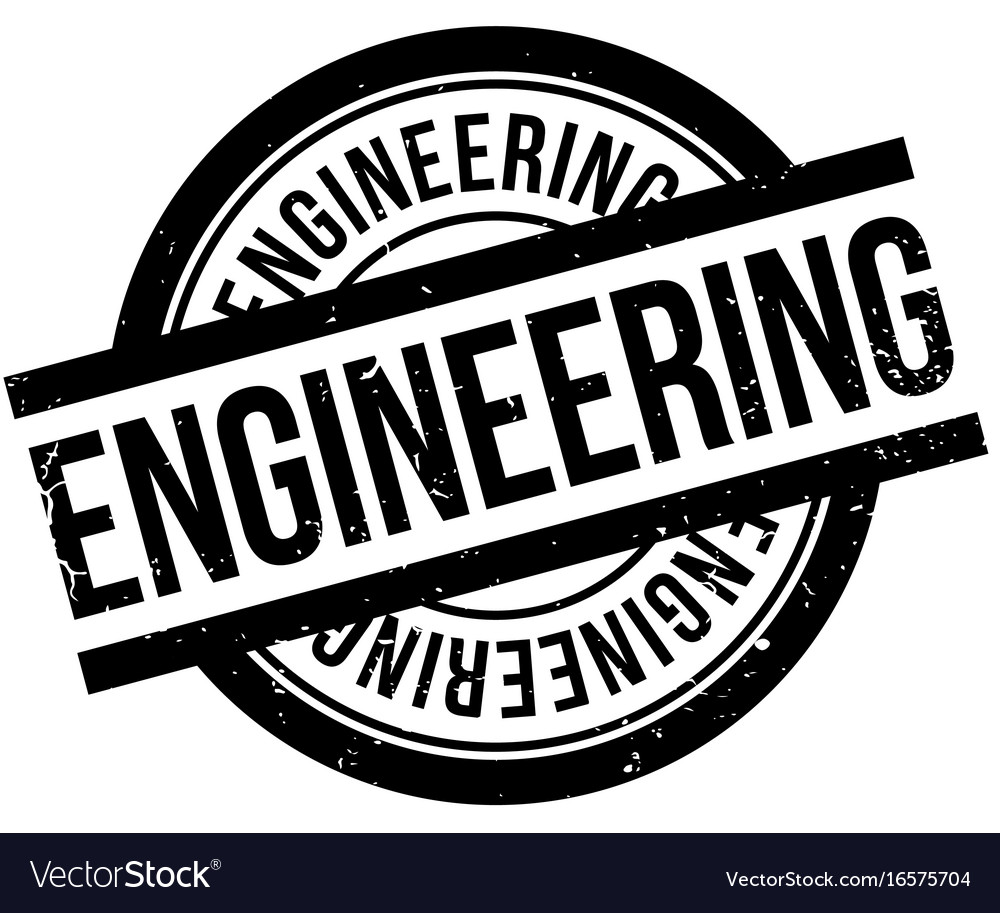 Engineering rubber stamp Royalty Free Vector Image