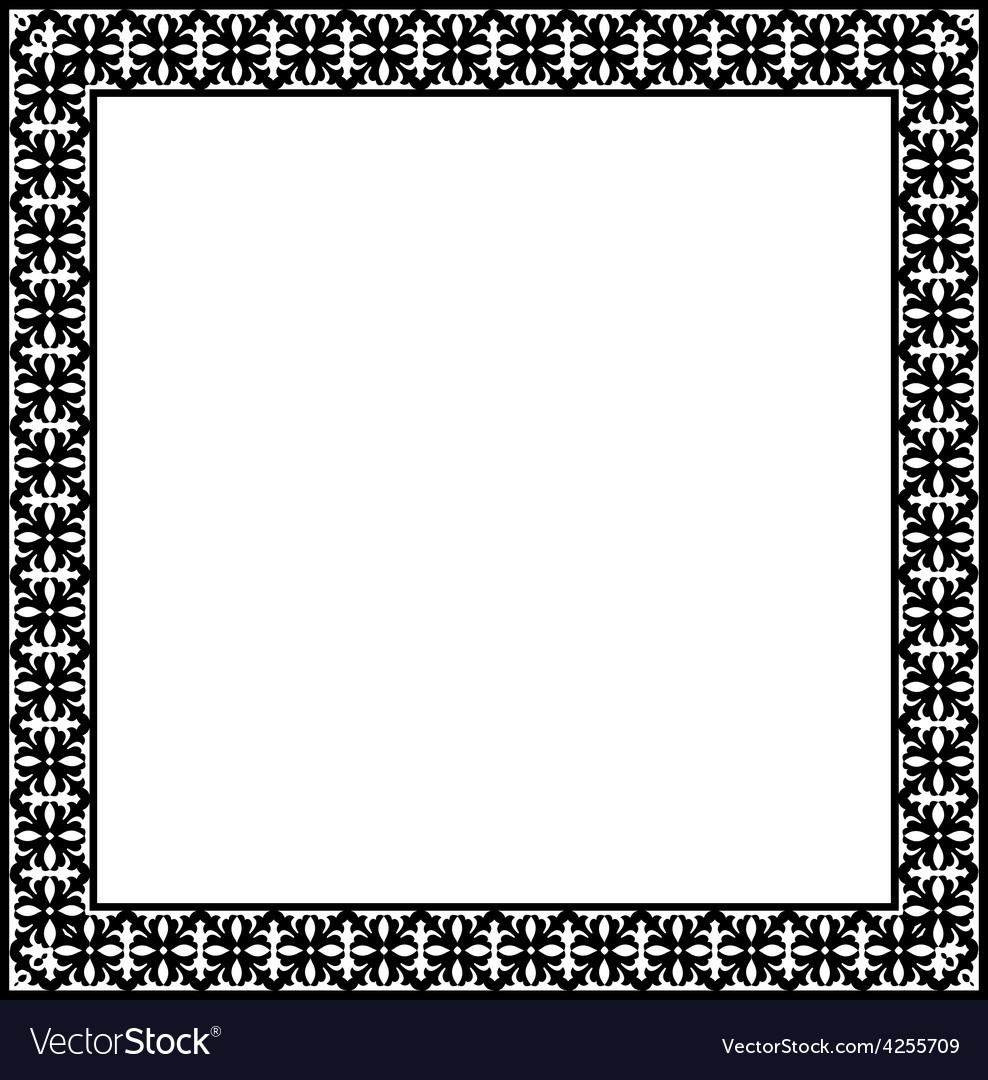 Black frame Royalty Free Vector Image - VectorStock